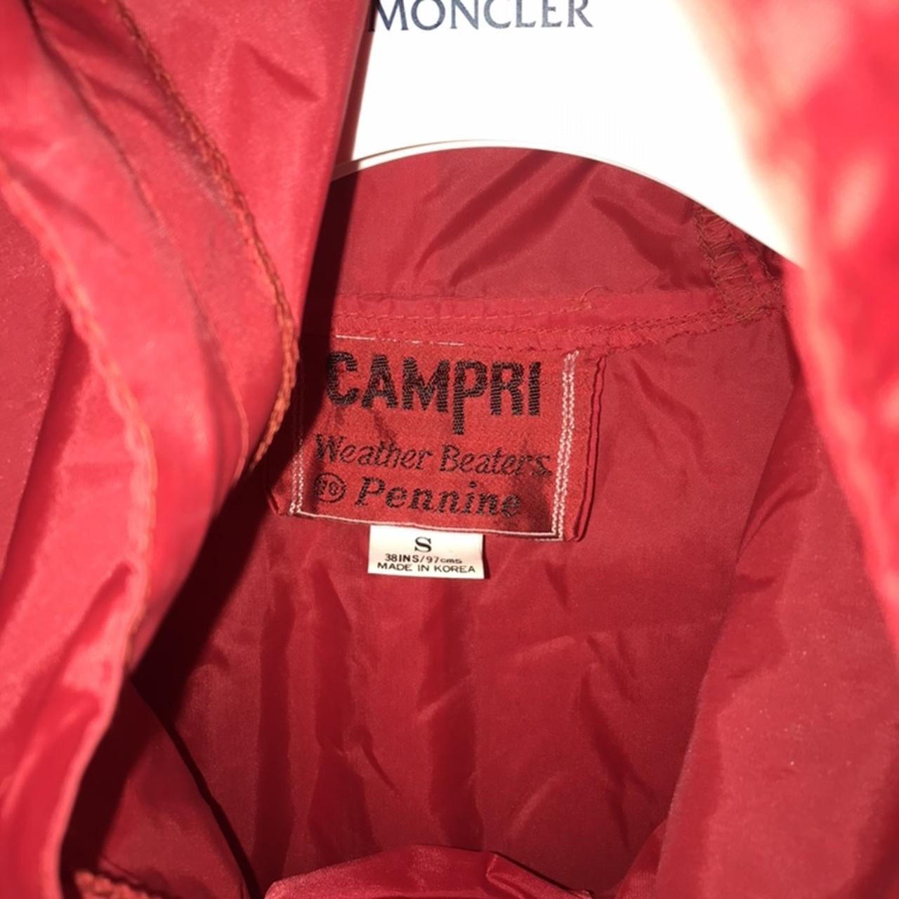 Vintage red nylon Campri cagoule jacket Campri... - Depop