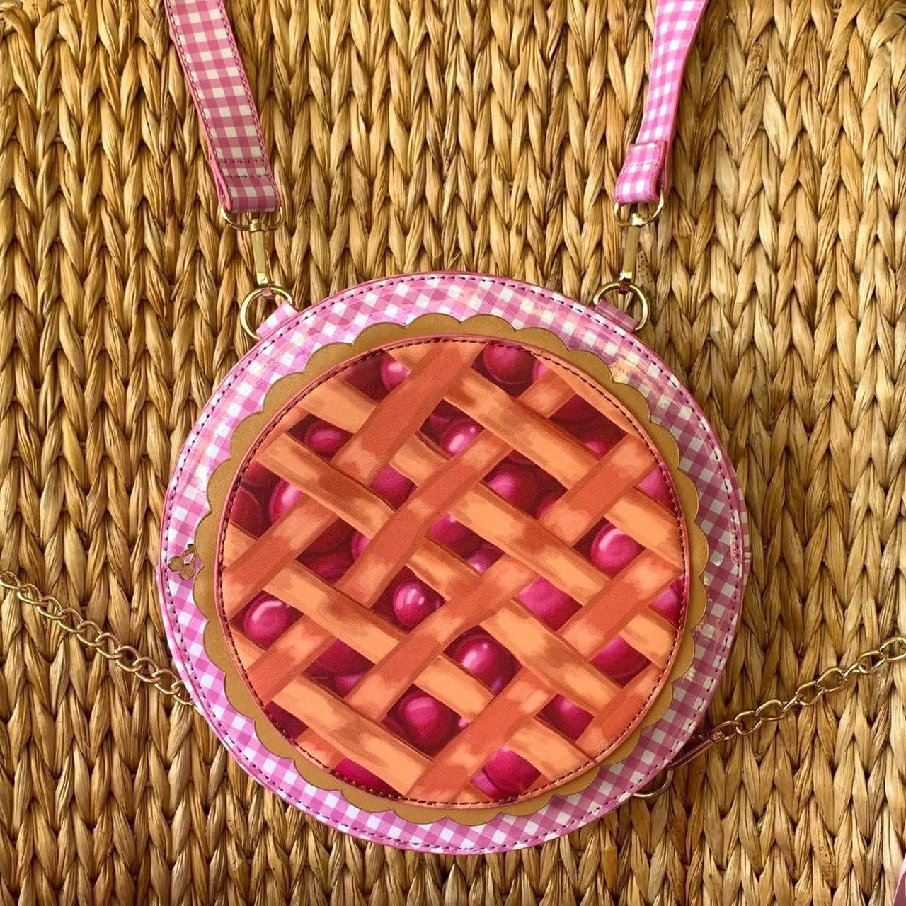 New Cherry Pie Backpack 9.75” in diameter 1.75”... - Depop