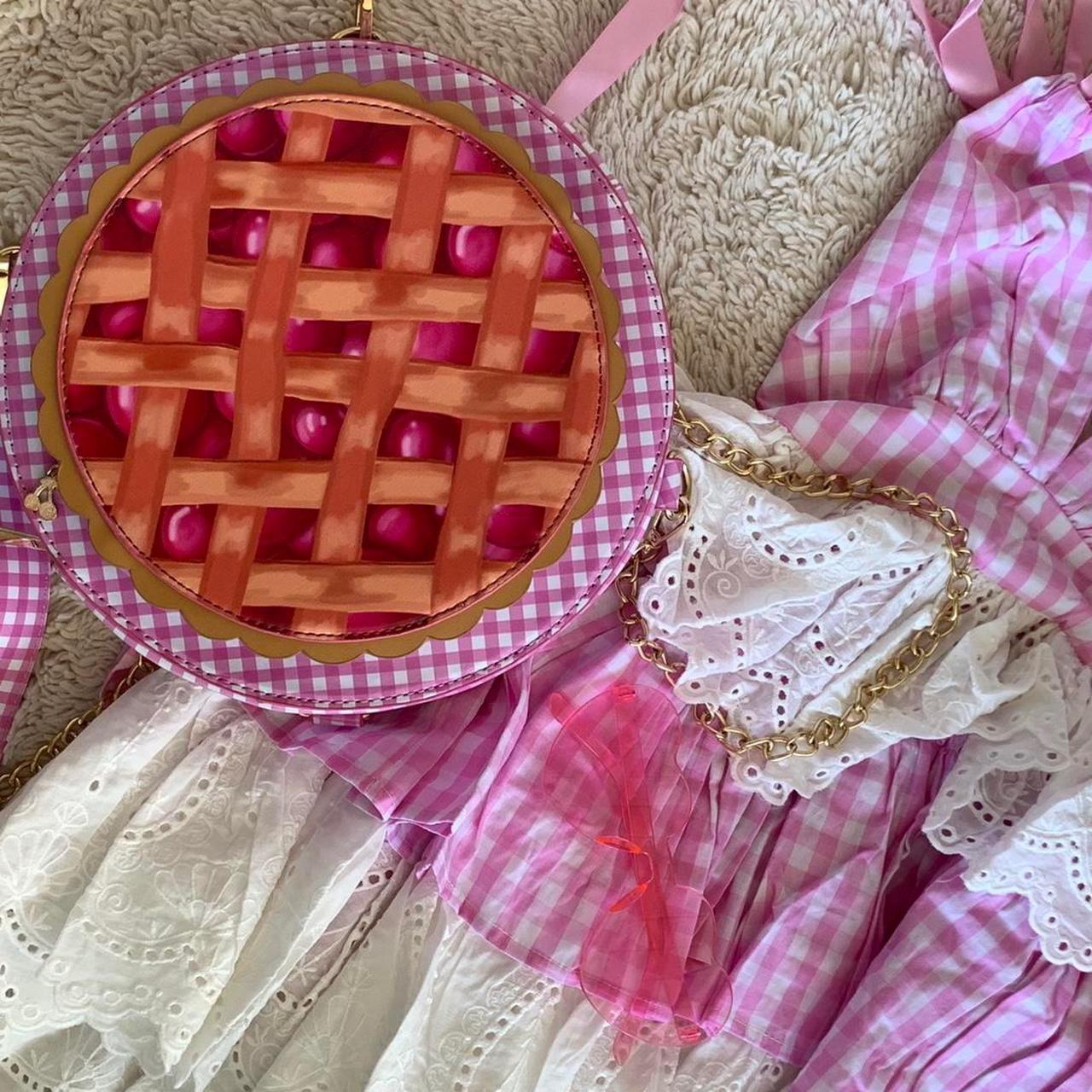 New Cherry Pie Backpack 9.75” in diameter 1.75”... - Depop