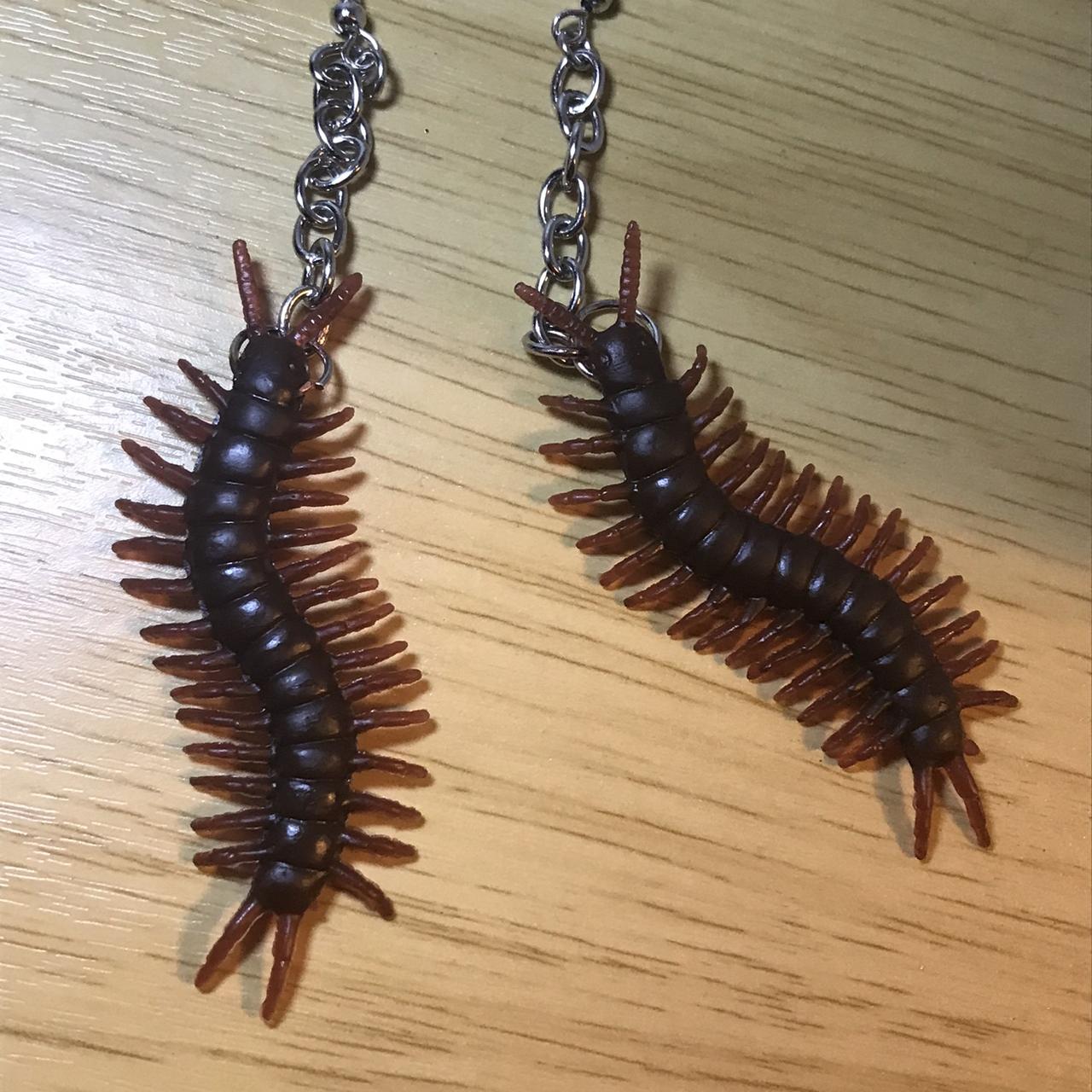 Centipede earrings! Handmade centipede... - Depop