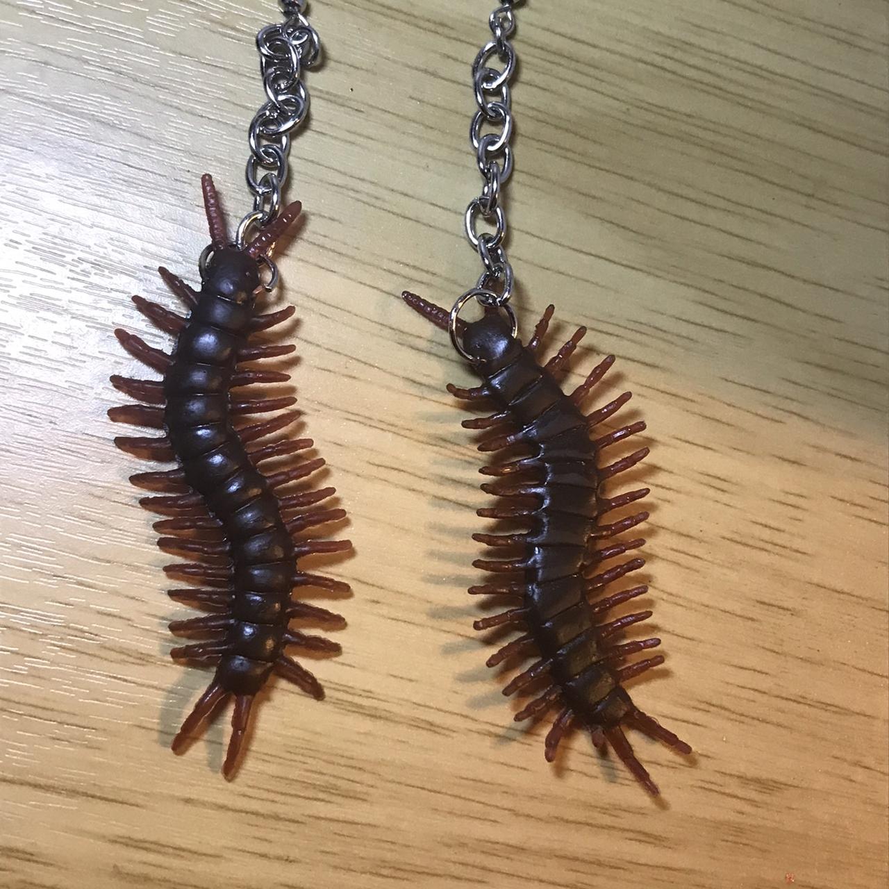 Centipede earrings! Handmade centipede... - Depop