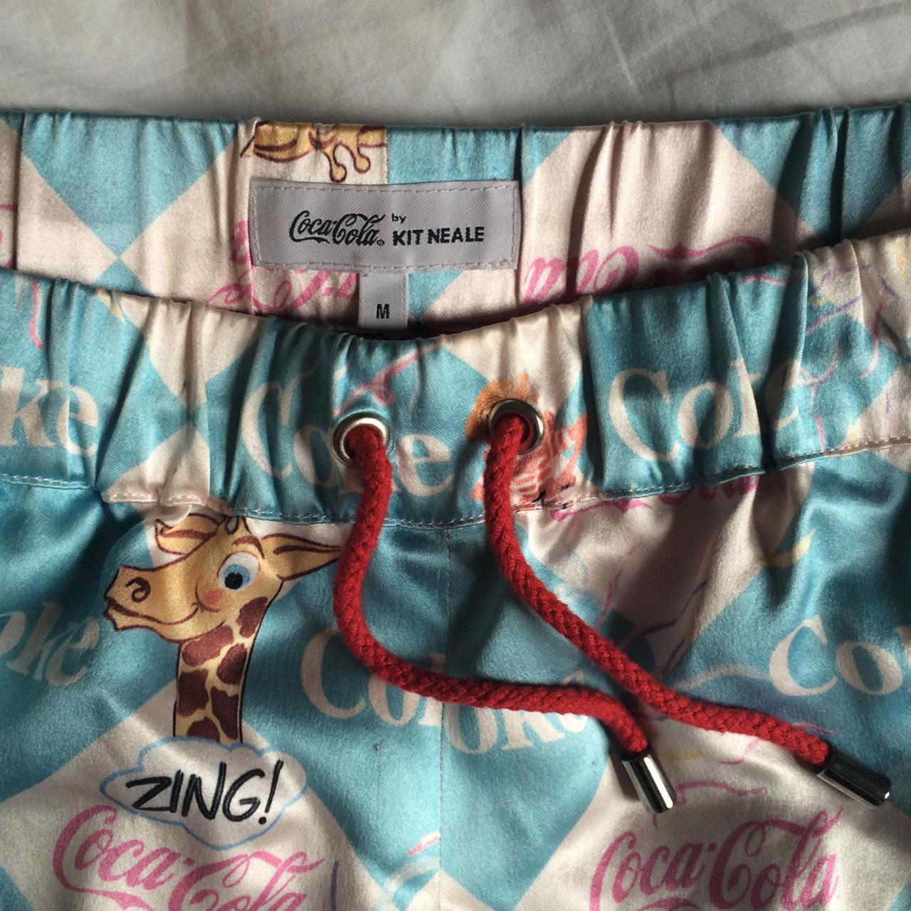 Kit Neale x Coca Cola silk tracksuit bottoms | Depop