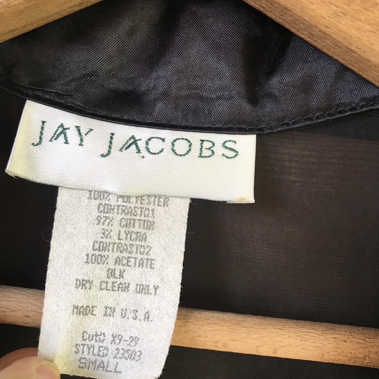 Best ever vintage sheer black button down semi crop... | Depop