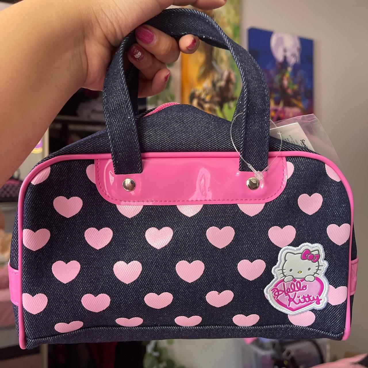 2002 heart denim hello kitty bag for trade pm offers... - Depop