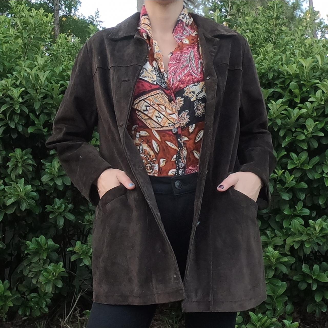 Soft brown authentic Seattle Suede washable leather... - Depop