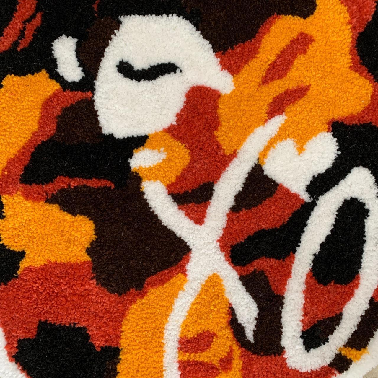 Bape x The Weeknd camo rug 44 x 27 Custom made... - Depop