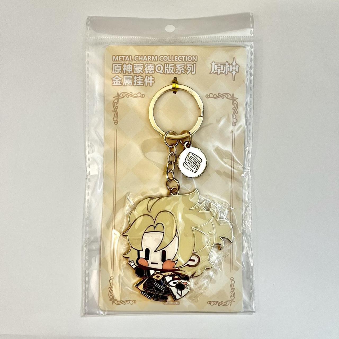 GENSHIN IMPACT ALBEDO METAL KEYCHAIN > $15 +... - Depop