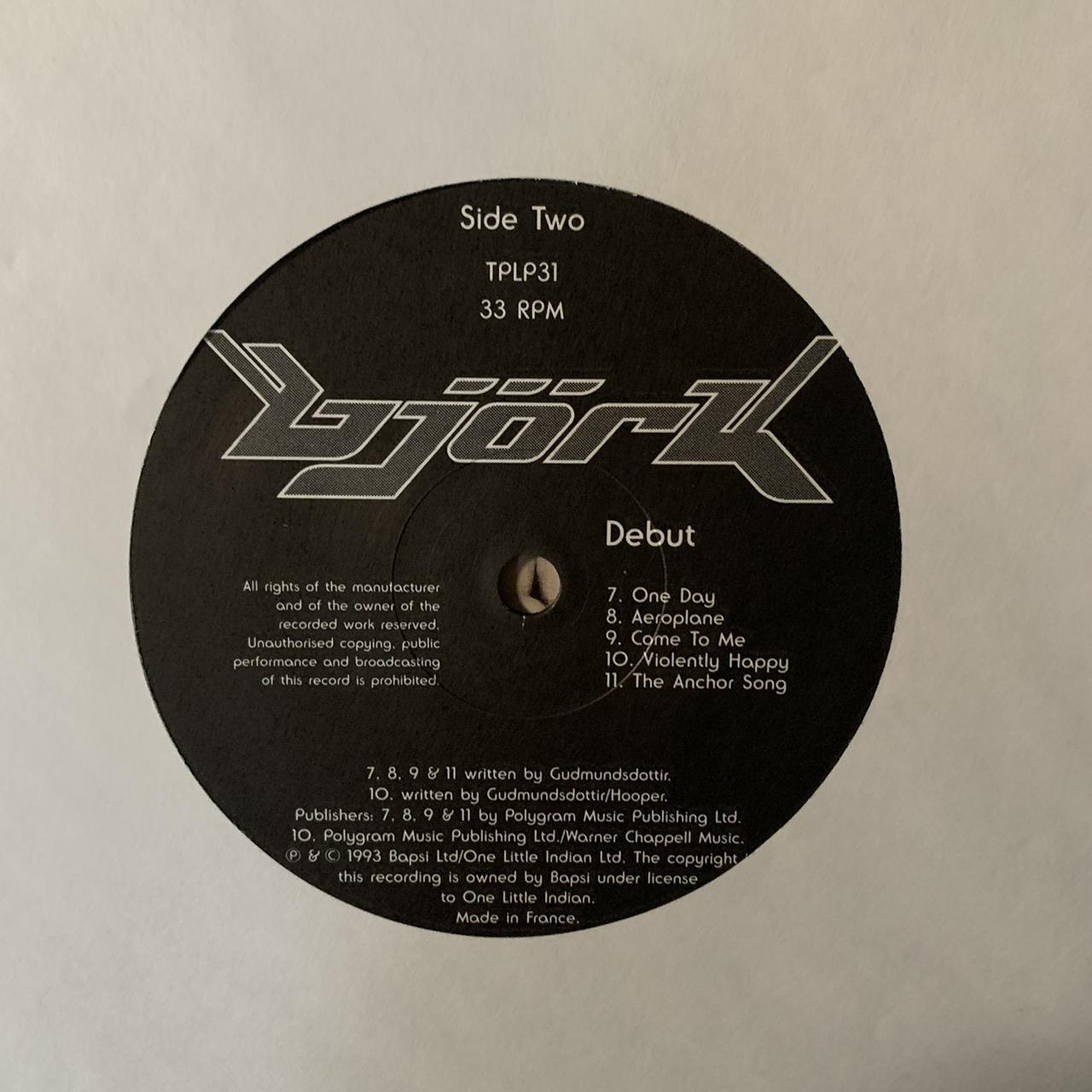 Original 1993 UK press of Bjork’s “Debut”. Media is... - Depop