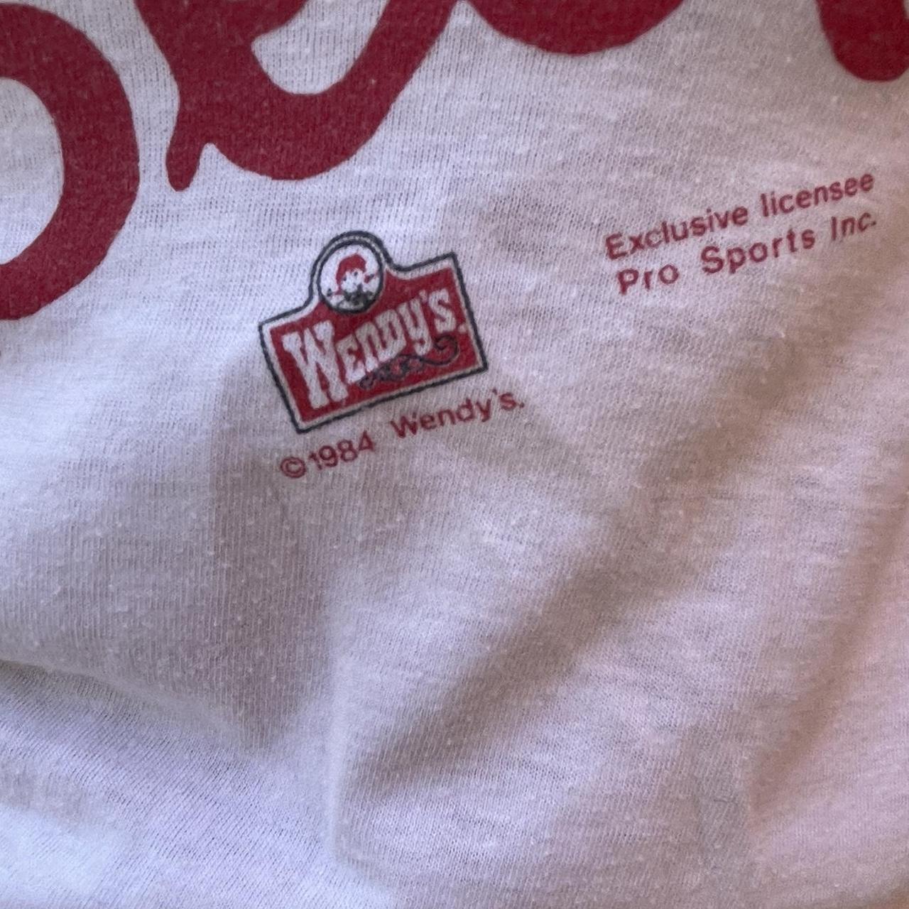 Men's White and Red T-shirt | Depop