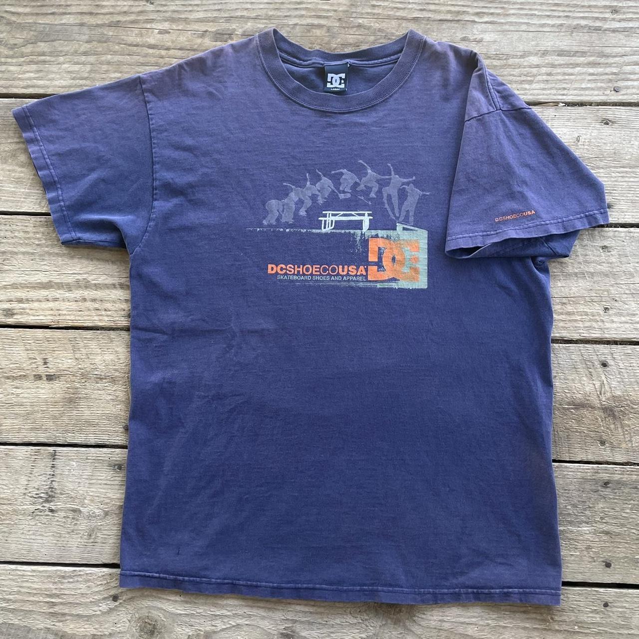Vintage Faded Navy DC Skateboards Rob Dyrdek T... - Depop
