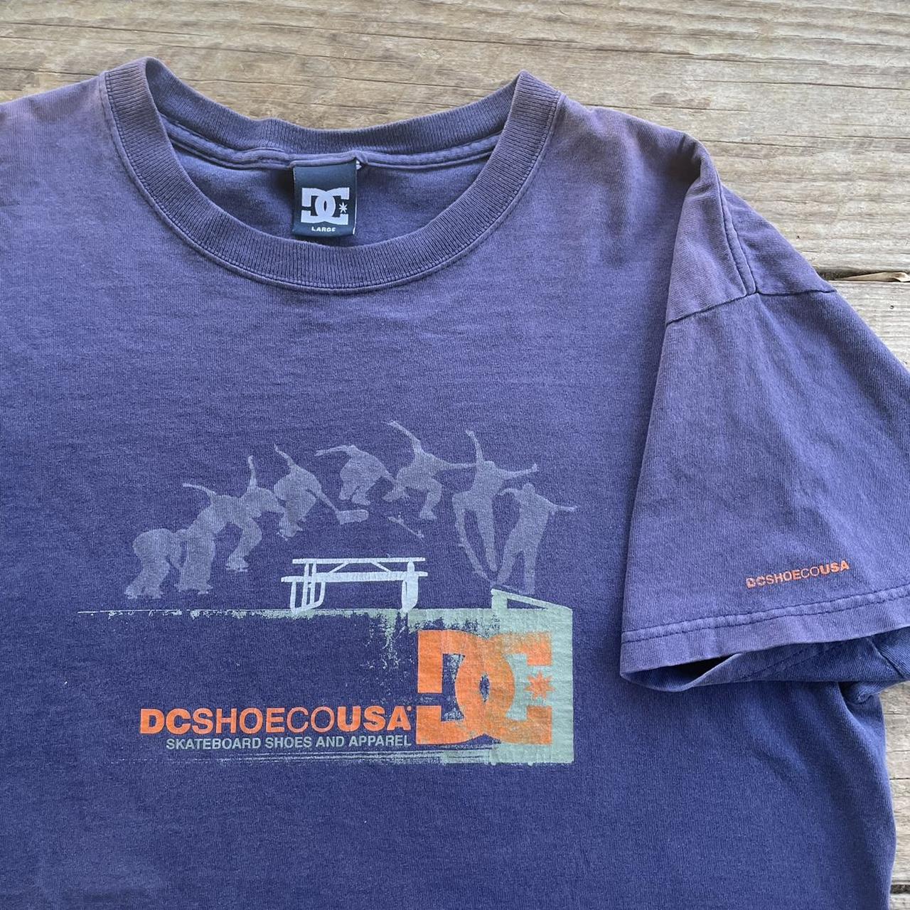 Vintage Faded Navy DC Skateboards Rob Dyrdek T... - Depop