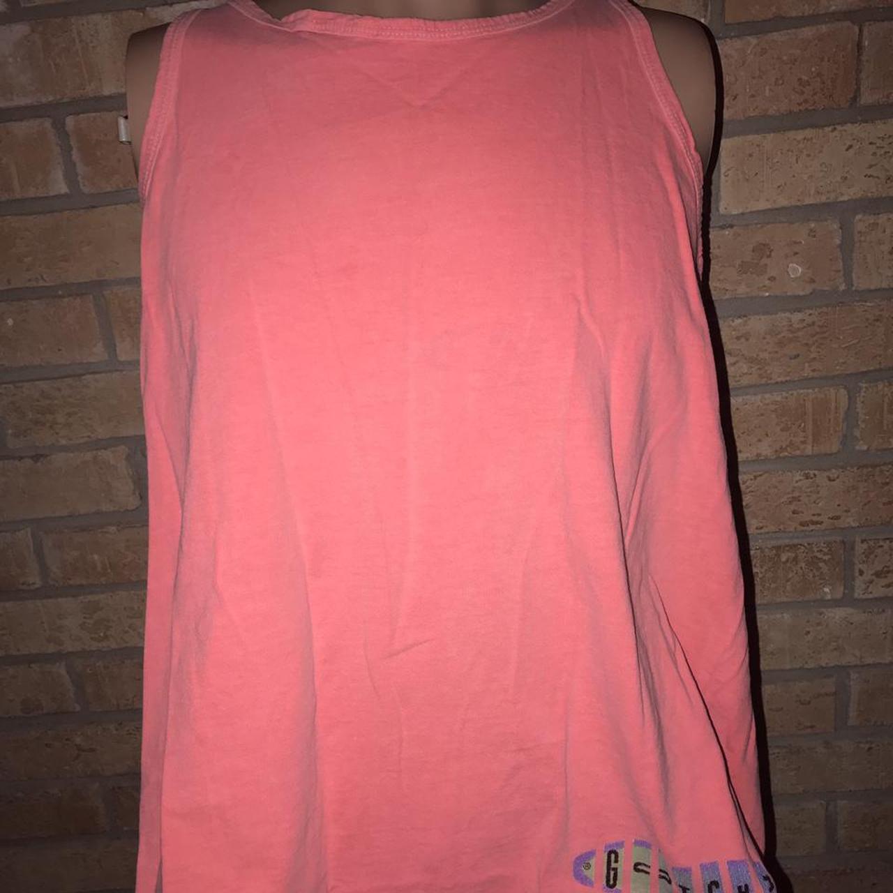 Gotcha Men's Orange and Pink Vest | Depop