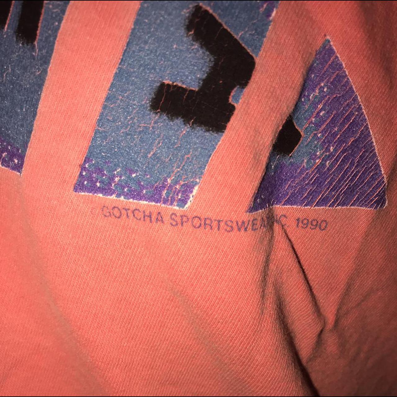 Gotcha Men's Orange and Pink Vest | Depop