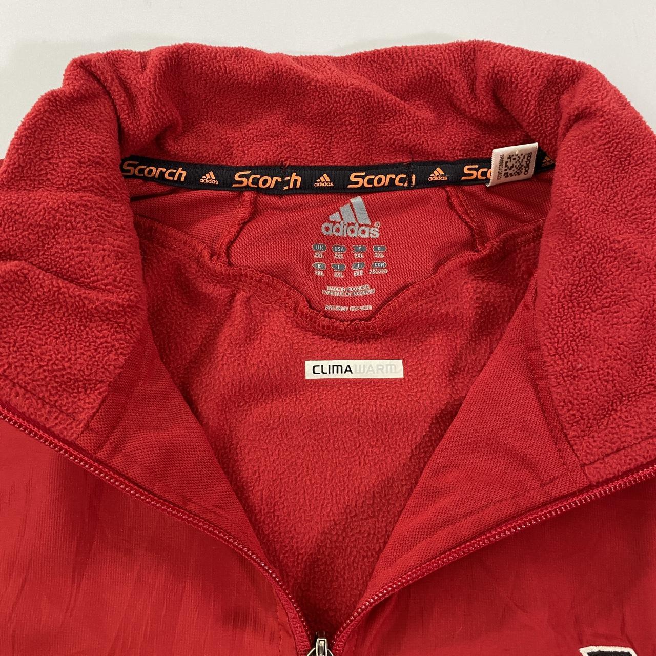 Adidas Men's Red Jacket | Depop