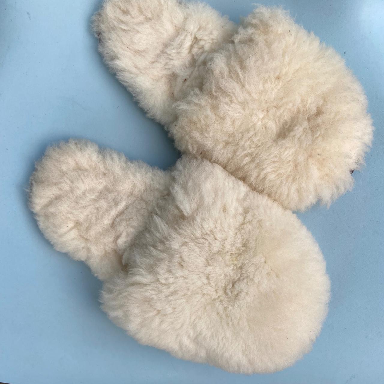 Fluffy slippers! Size 8.5/9 - Depop