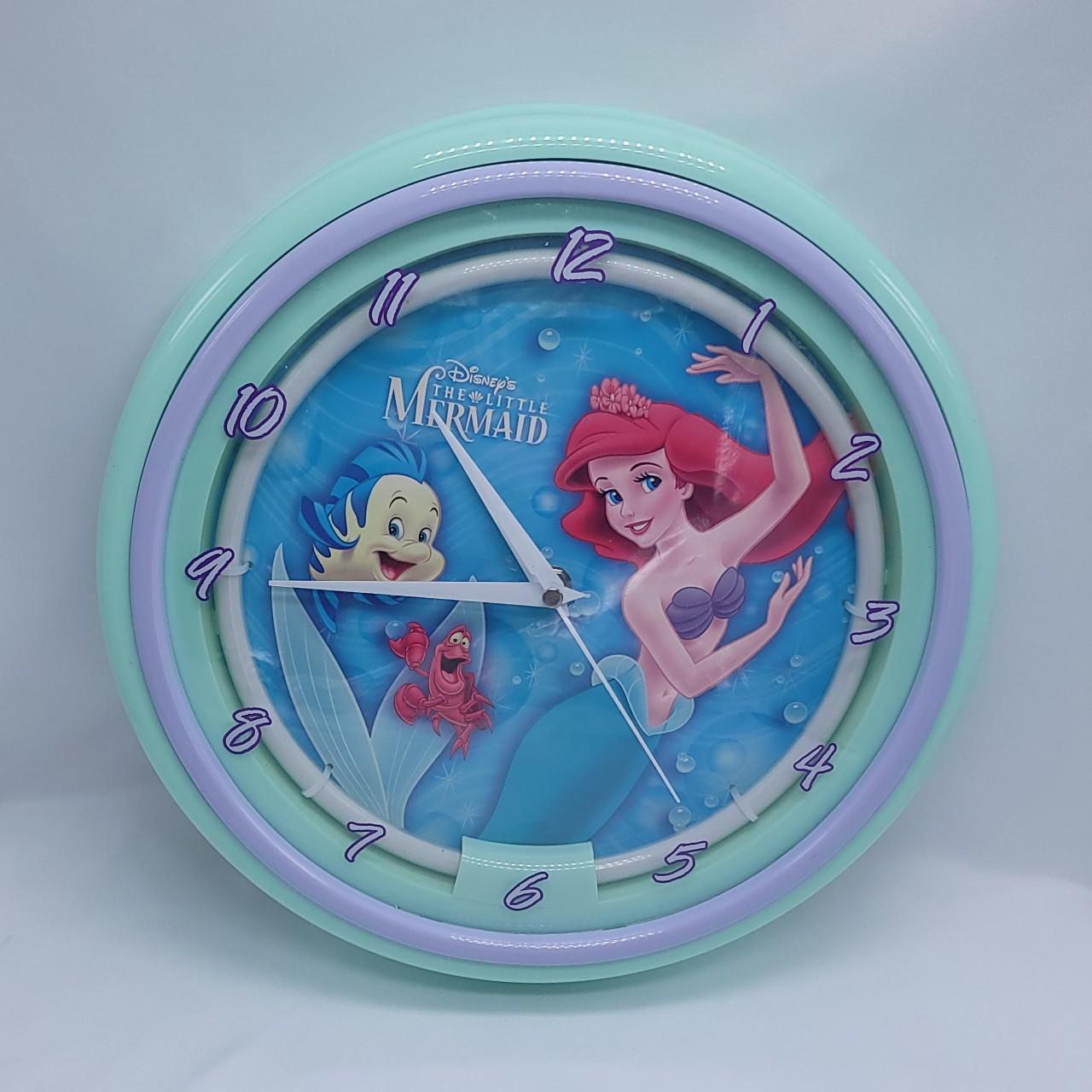 THE LITTLE MERMAID NEON CLOCK •great used condition... - Depop