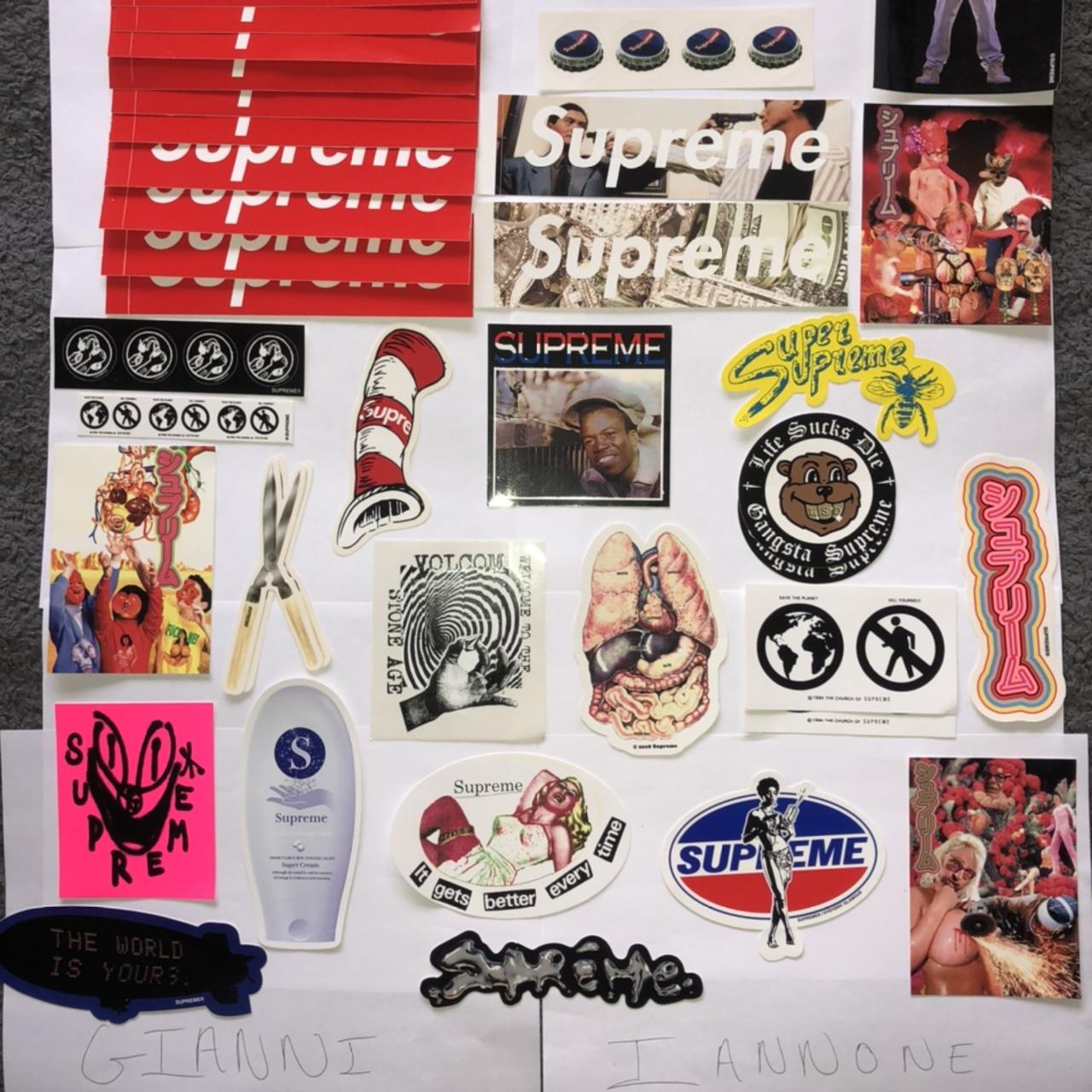 Supreme Sticker Haul!!! Price is not for all, PM me... - Depop