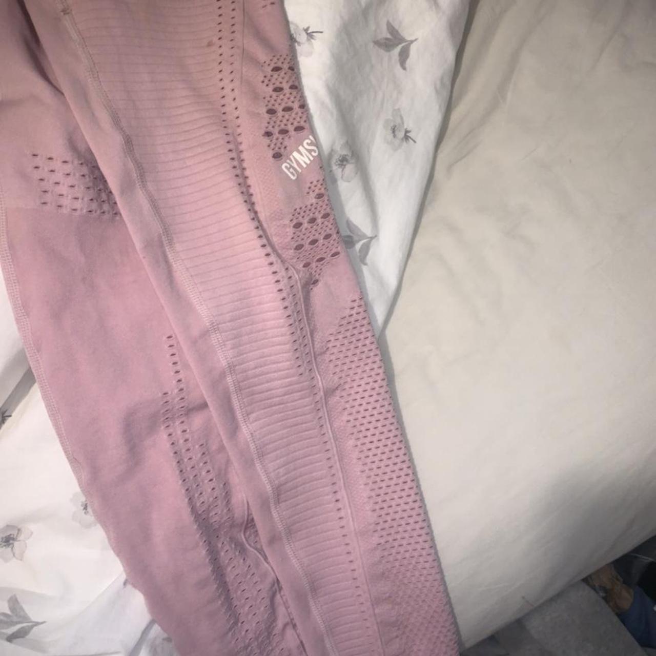 Light pink gym shark gym leggings Have 2 little... - Depop