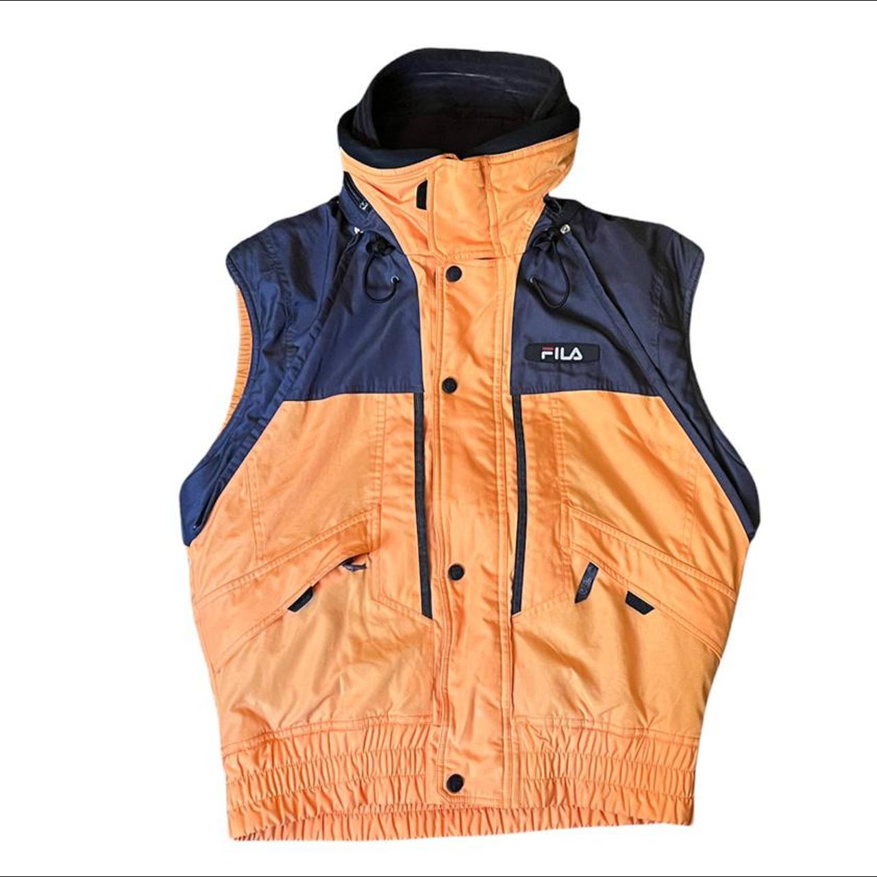 Vintage Fila Vest orange color way Comes with... - Depop
