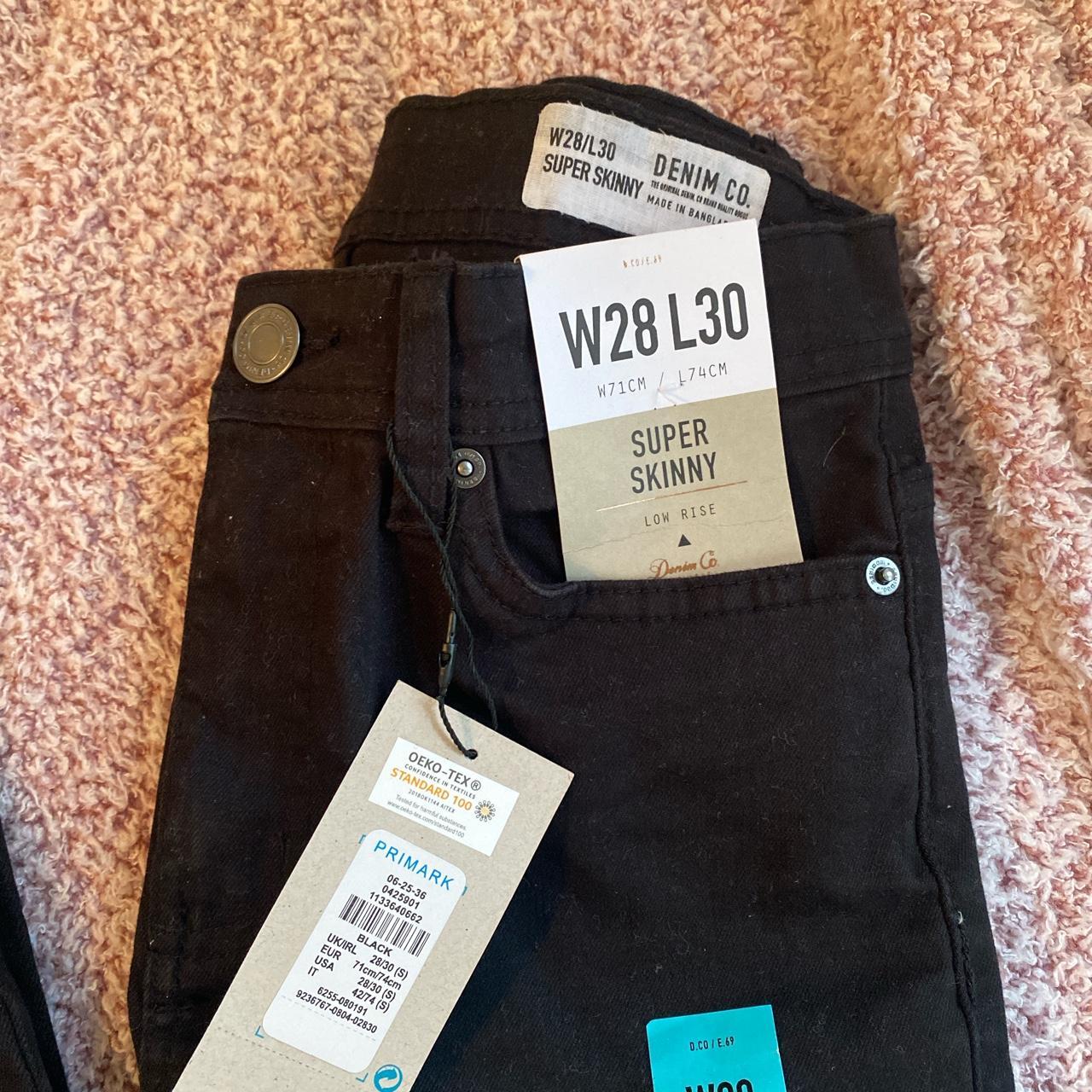 Primark mens super skinny low rise jeans W28 L30... - Depop