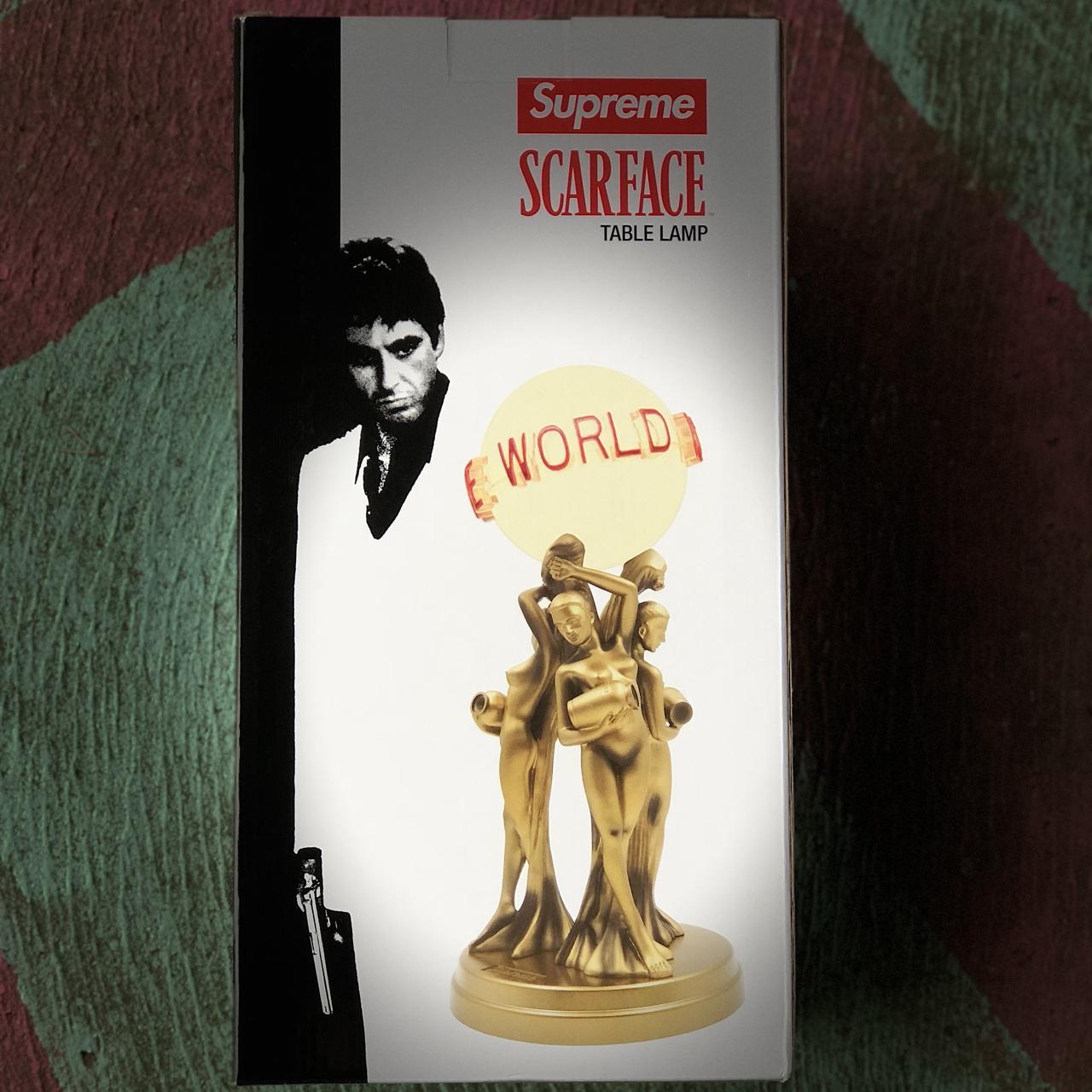 Supreme x scarface the world is yours lamp. Item in... - Depop