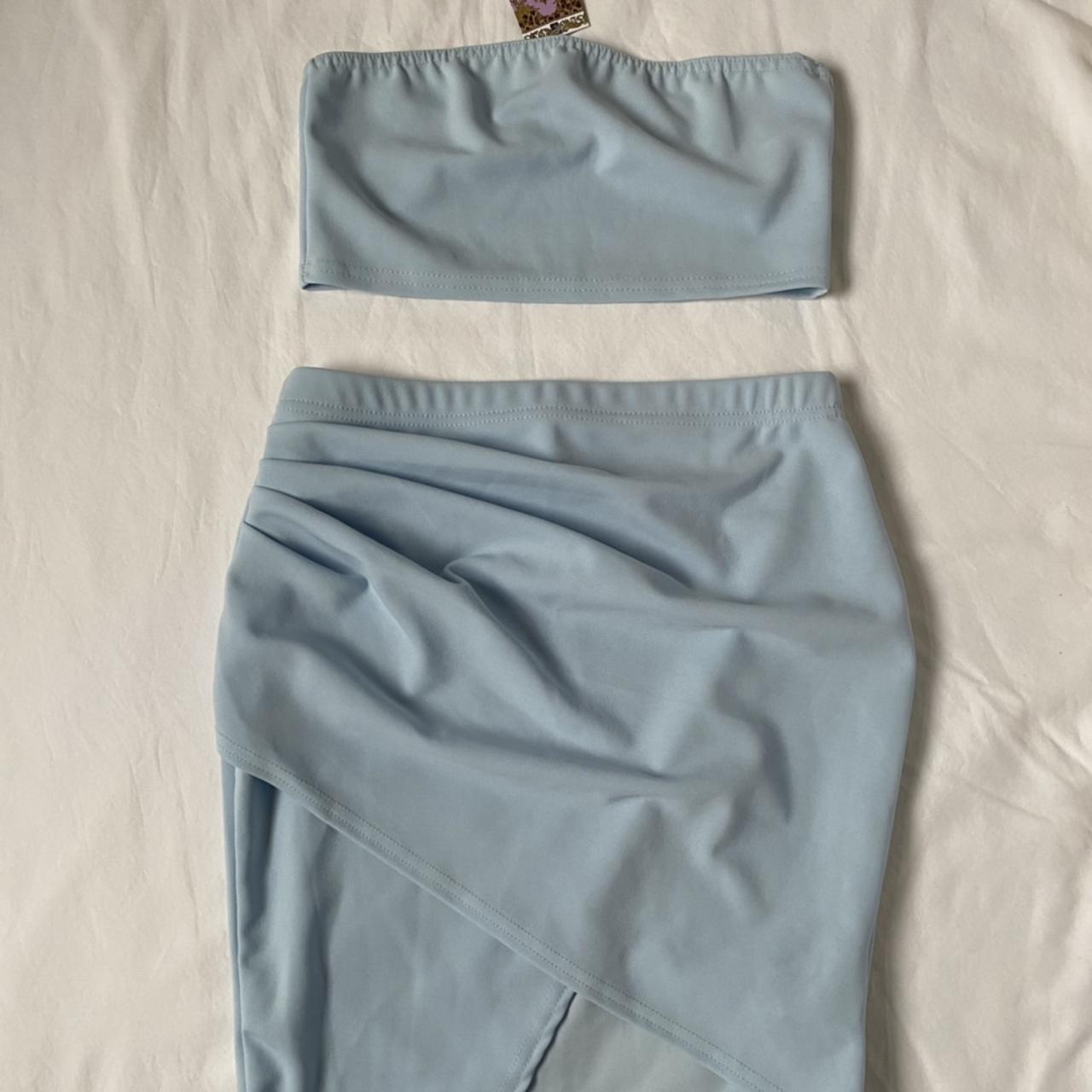 Blue Two Piece Set - Depop