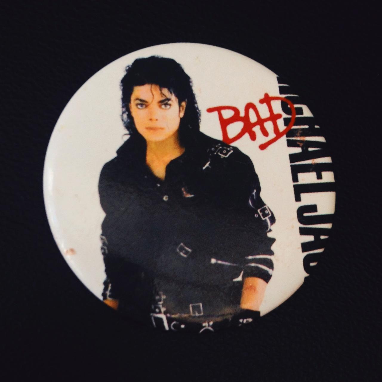 BAD- Michael Jackson -pin badge. - Depop
