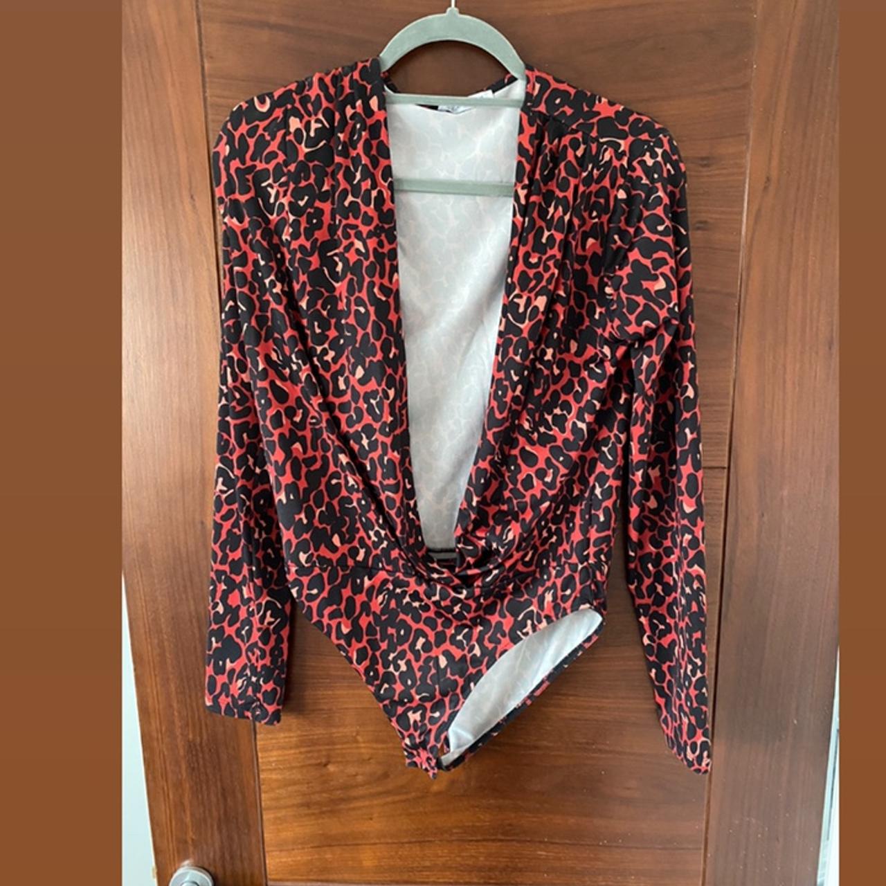 Zara leopard print bodysuit ️ - Depop