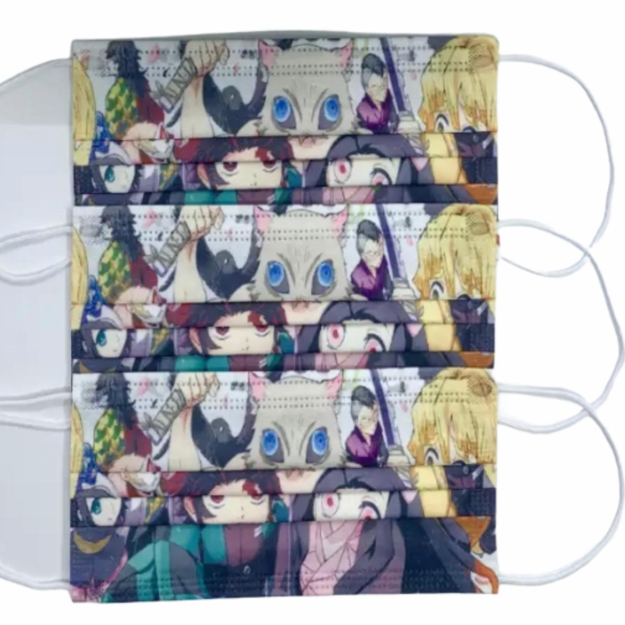 Demon Slayer disposable Face mask Represent your... - Depop
