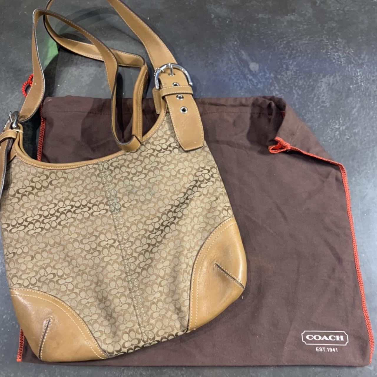 Authentic Coach cross body side bag with long... - Depop