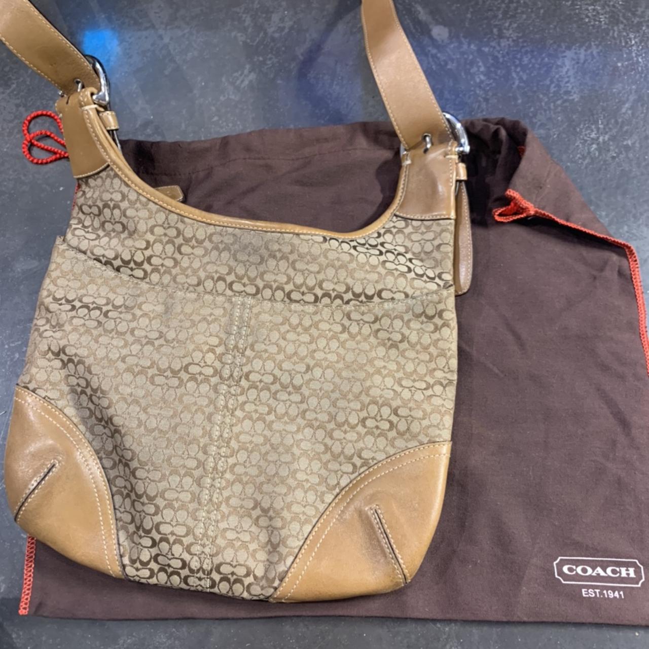 Authentic Coach cross body side bag with long... - Depop