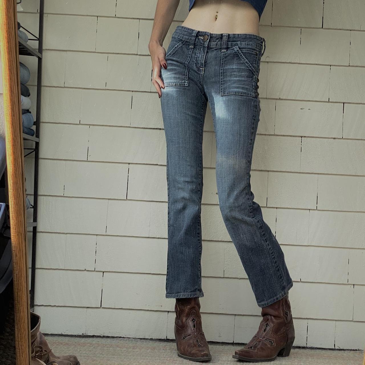 Bu vintage 00s low rise jeans 00s vintage from Bu... - Depop