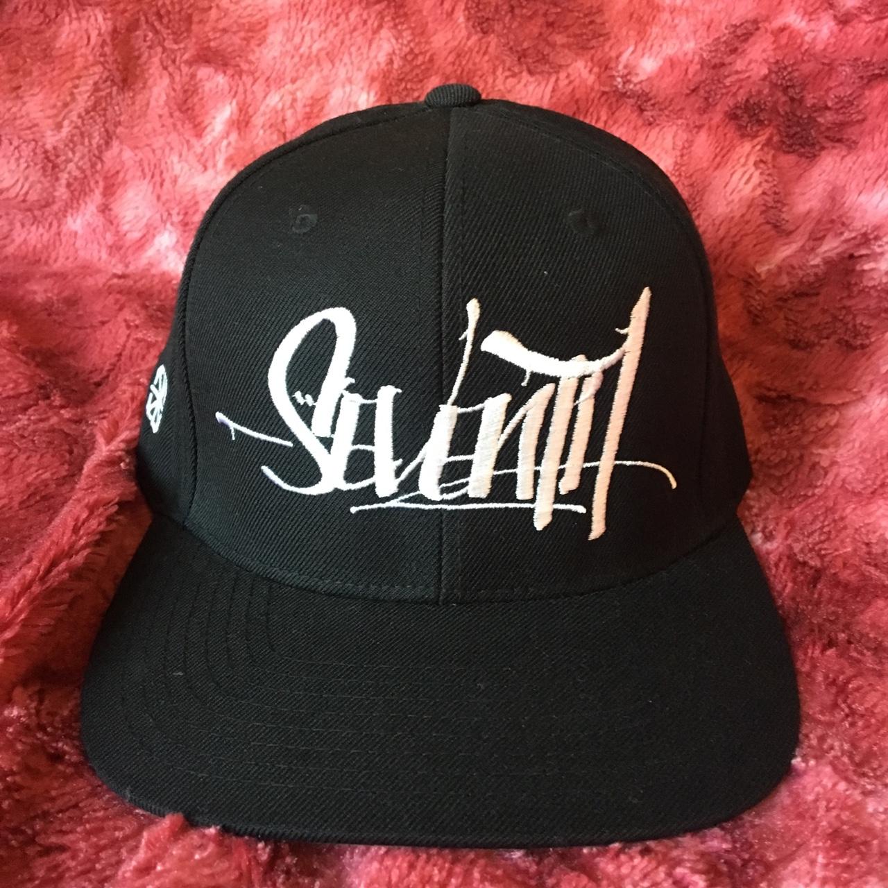 Seventh letter snapback hat signed by SABER MSK AWR... - Depop