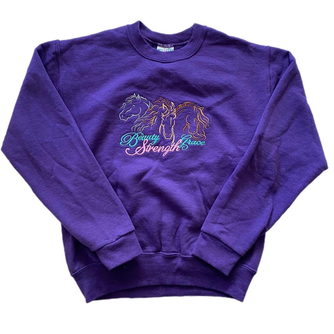 Women's Purple Sweatshirt | Depop