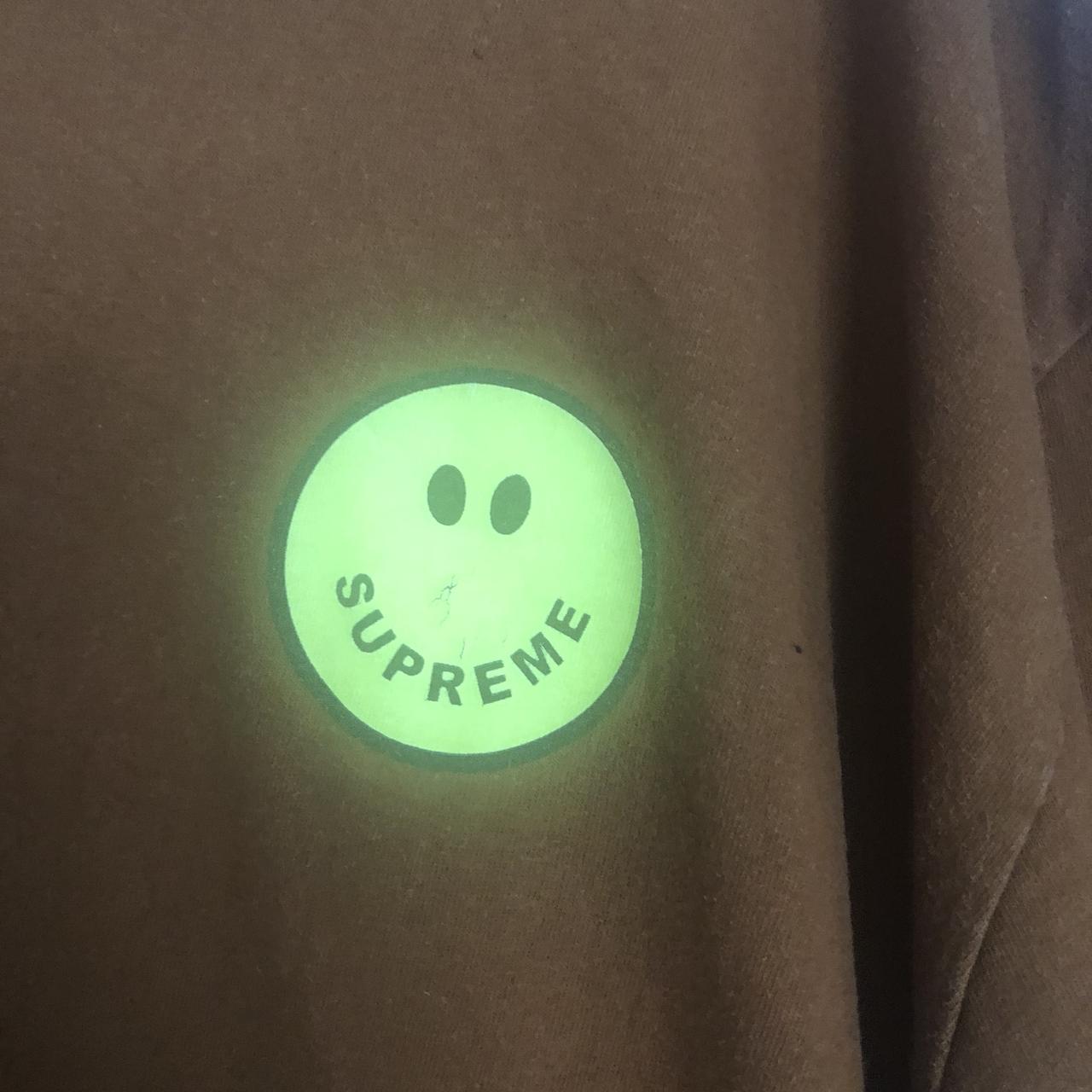 Brown Supreme Whatever Smiley Face T shirt XL. Had a... - Depop