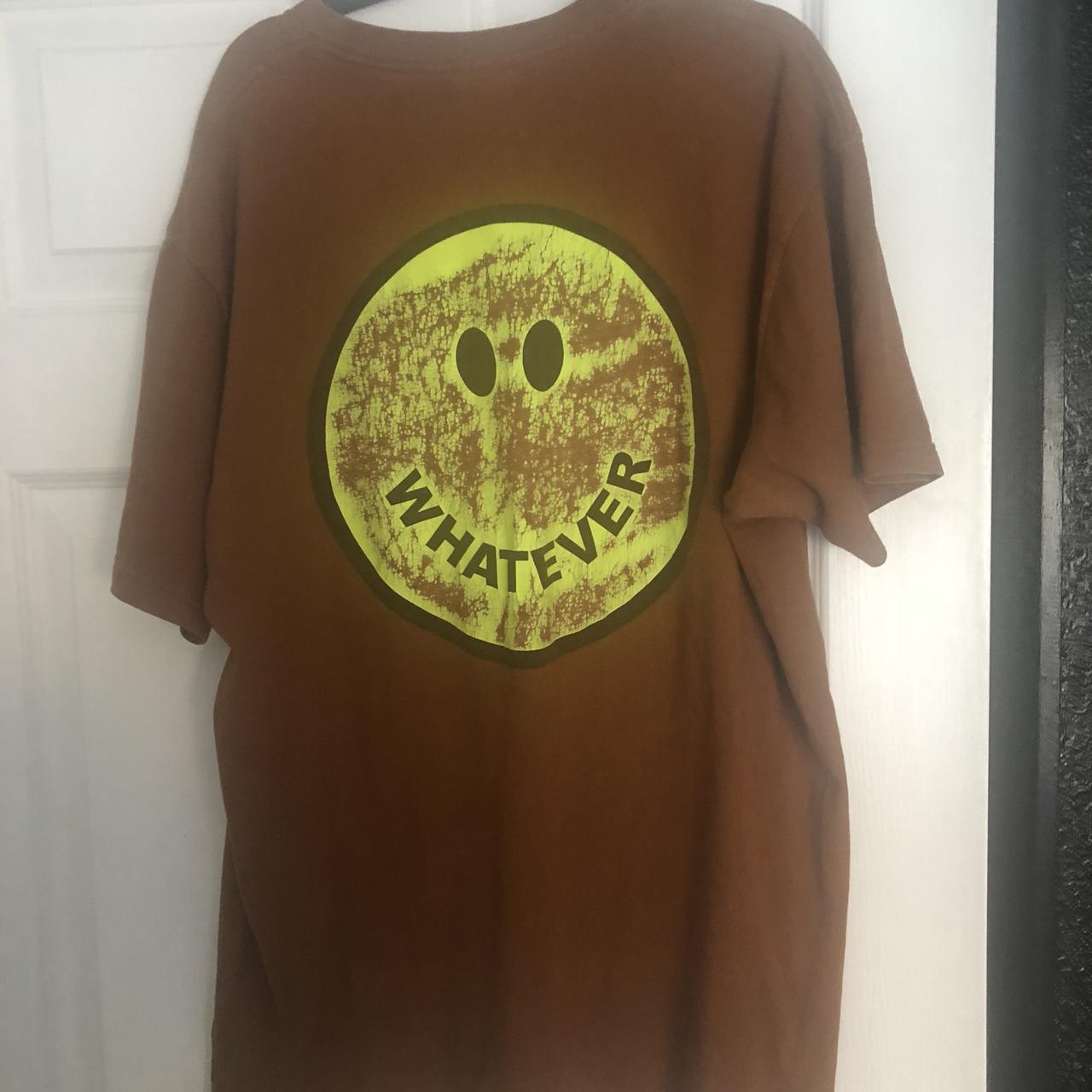 Brown Supreme Whatever Smiley Face T shirt XL. Had a... - Depop