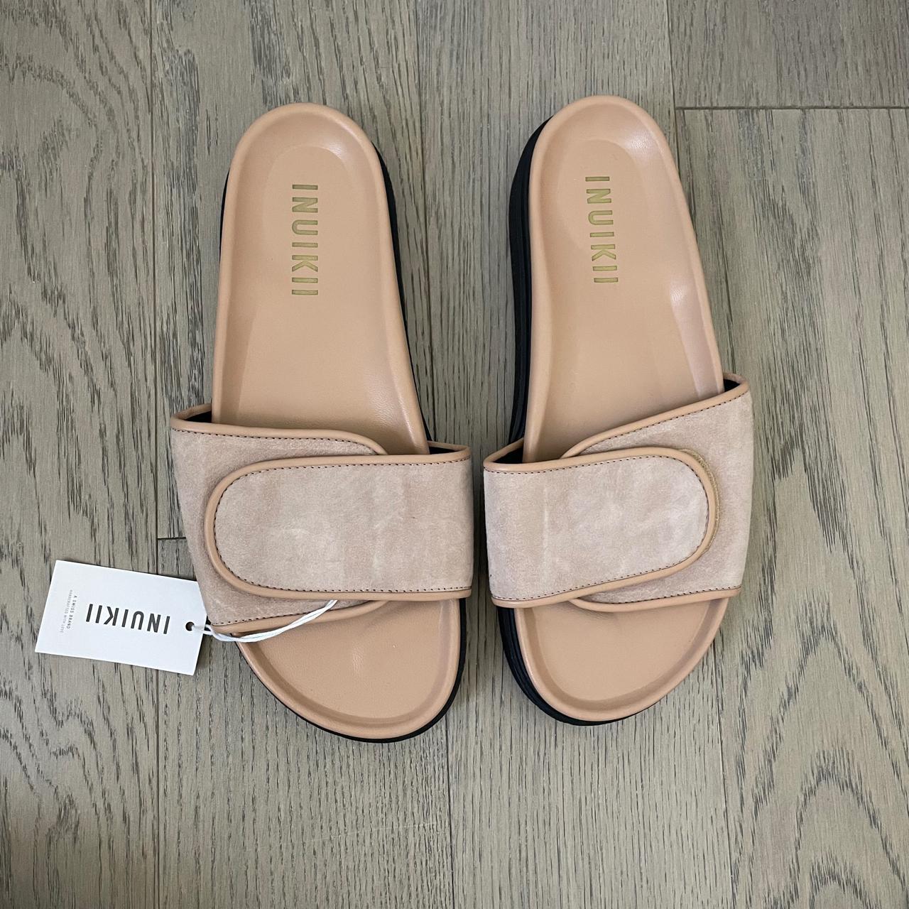 INUIKII - Suede - Beige Slides - Size 41 - Depop
