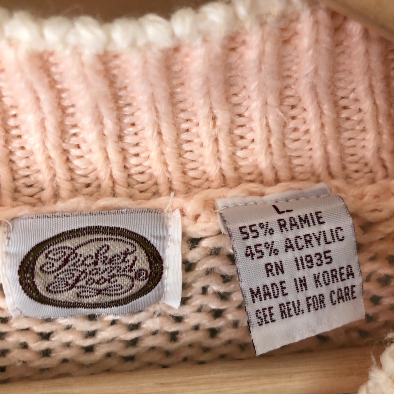 🍑 Peach Chunky Knit🍑 🐩Gorgeous vintage 80s cosy... - Depop