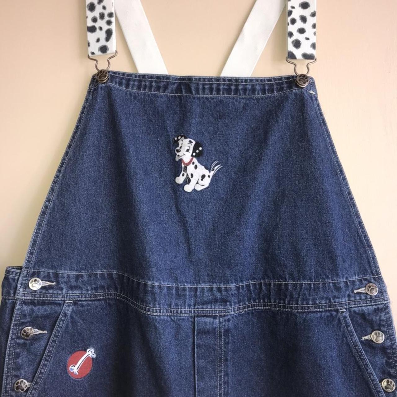 Disney Men's Blue and Red Dungarees-overalls | Depop