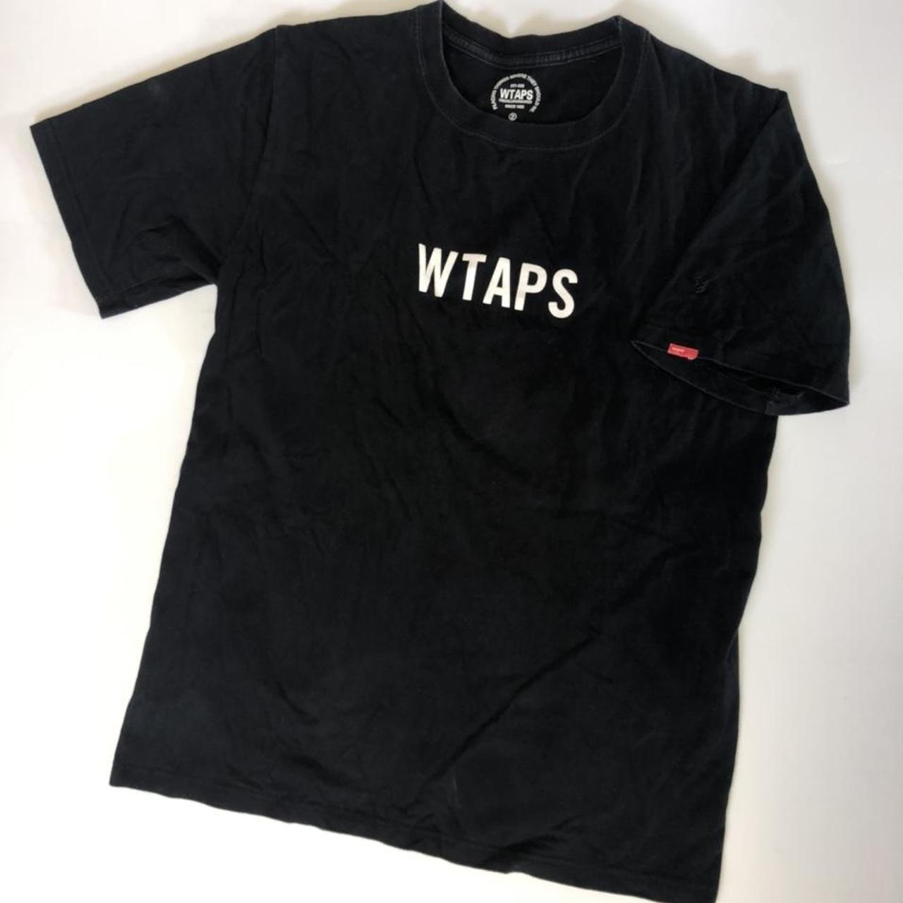 WTAPS logo black t shirt 🔌 unisex size medium... - Depop