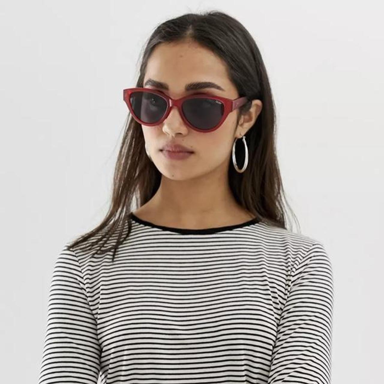 Various red and black sunglasses One is from... - Depop