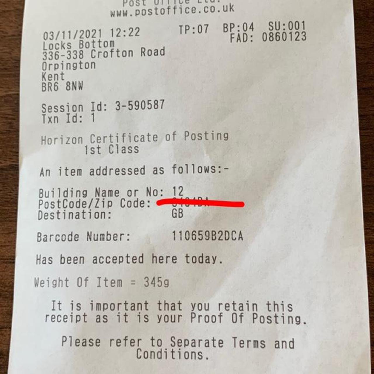 Proof of postage - Manière de Voir dress - Depop