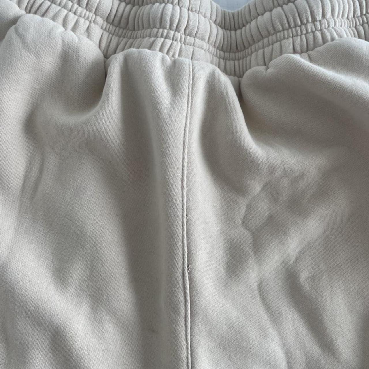 lazuli label essential heavyweight joggers - oatmeal... - Depop