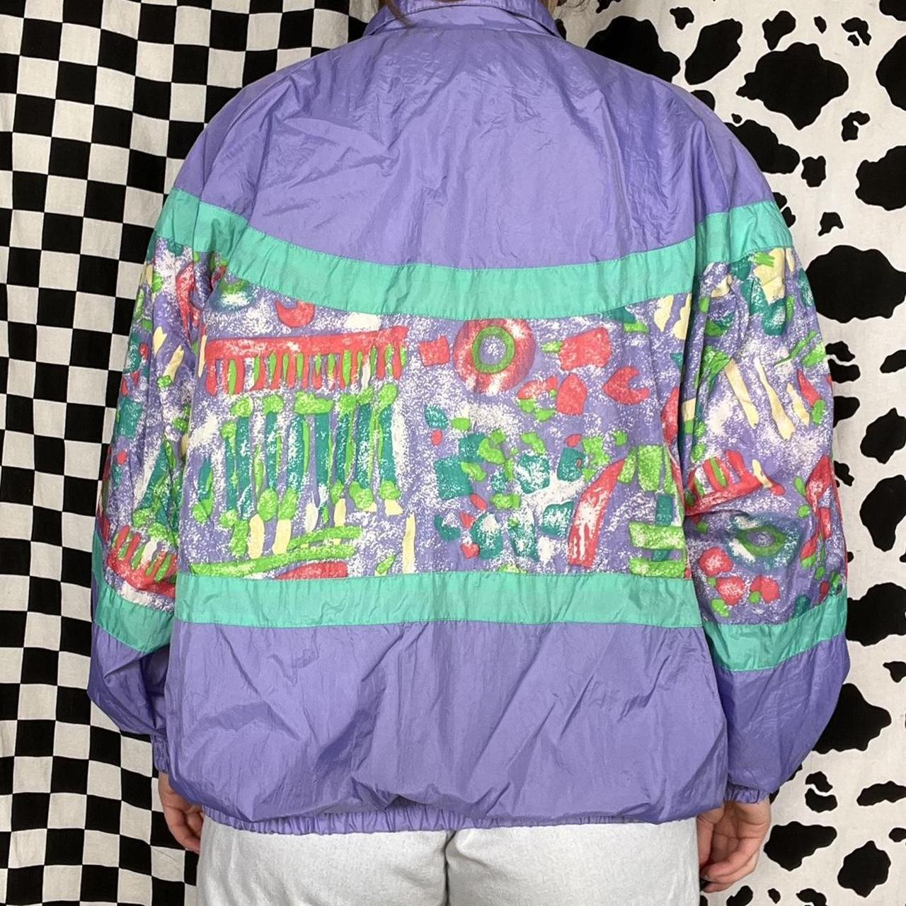Vintage 90s lavender purple windbreaker jacket. Has... - Depop