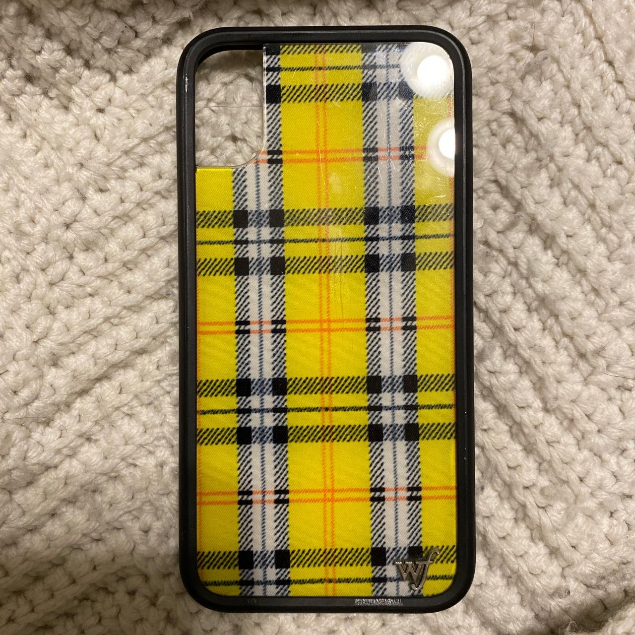 Wildflower yellow plaid iphone x phone case. couple... - Depop