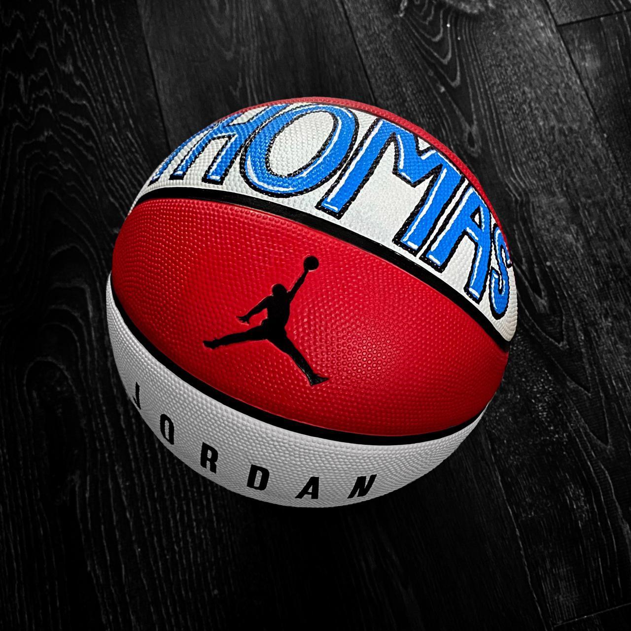 Custom made hand painted Jordan Basketball Made to... - Depop