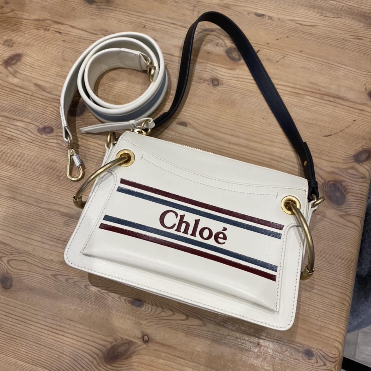 Chloé Logo Shoulder Bag with Cross-body strap. Sold... - Depop