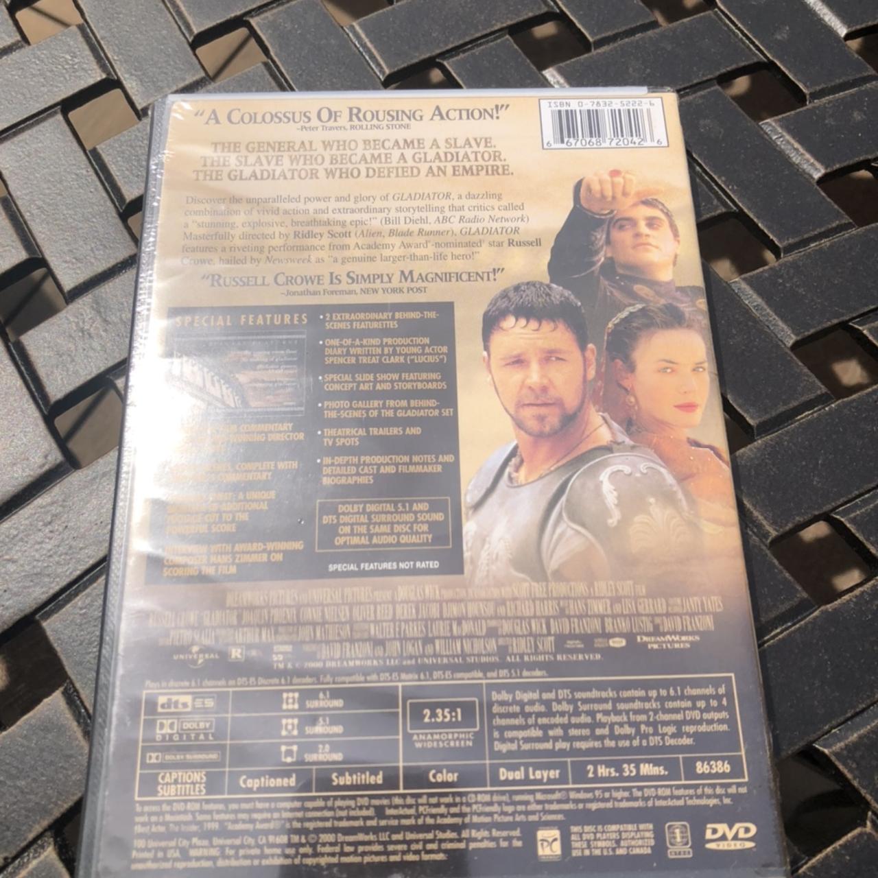 Gladiator DVD. Unopened With Bonus Features. Free... - Depop