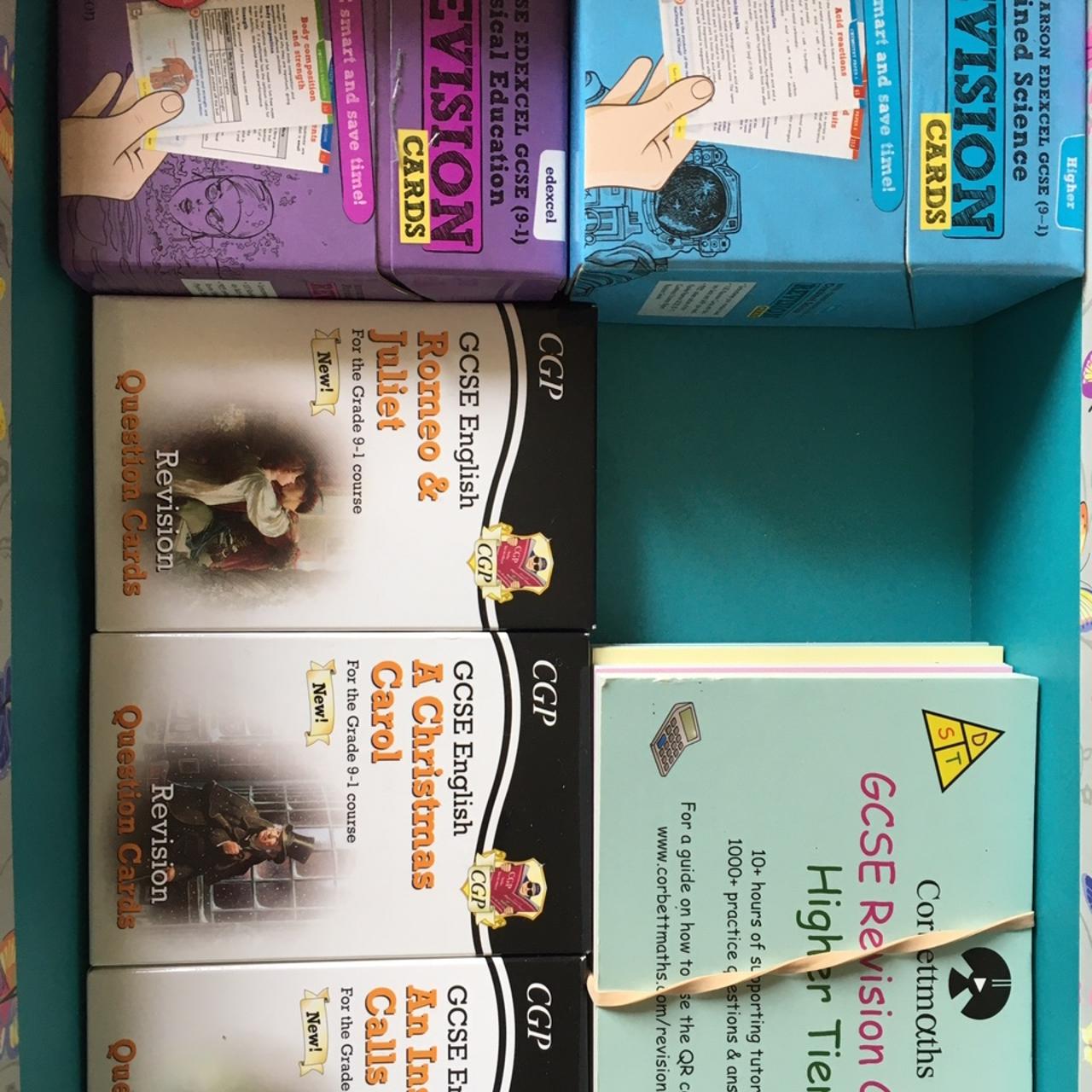 CGP gcse books revision books and flashcards and... - Depop