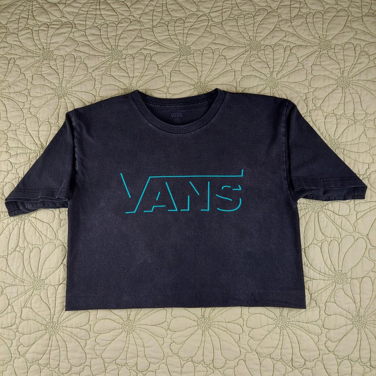 It's an upcycled cropped Vans Off the Wall custom... - Depop